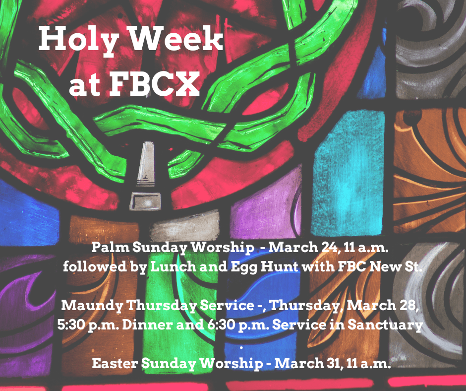 Announcements | First Baptist Church of Christ